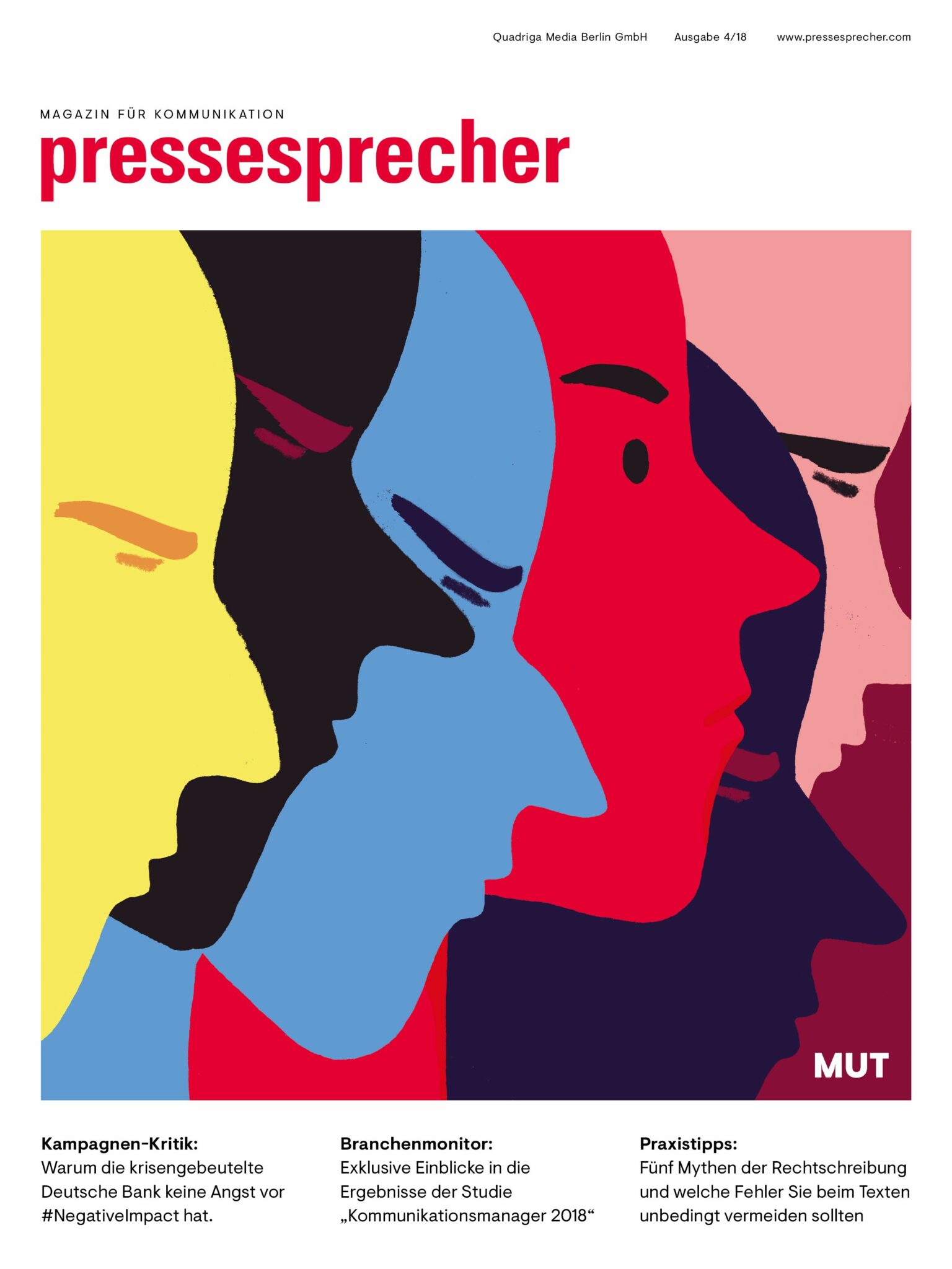 MUT 04/2018 | KOM - Magazin für Kommunikation